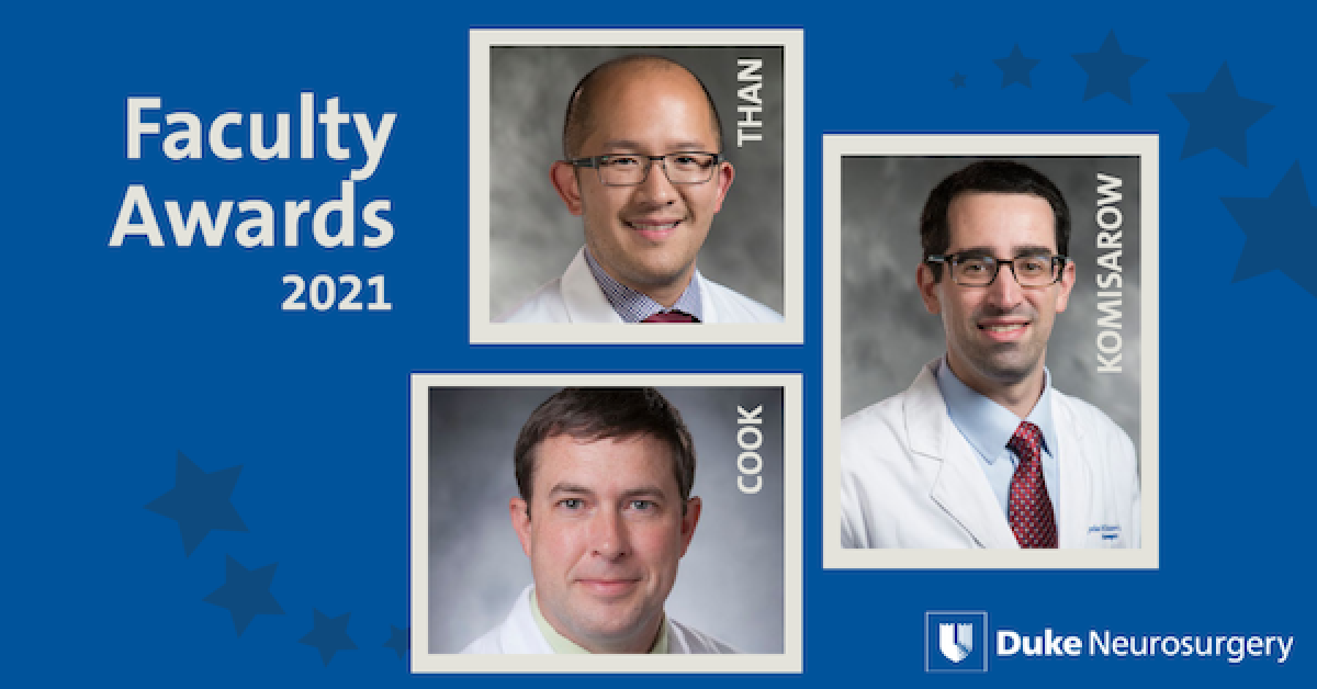 Duke Neurosurgery Residency Announces Faculty and Resident Awards ...
